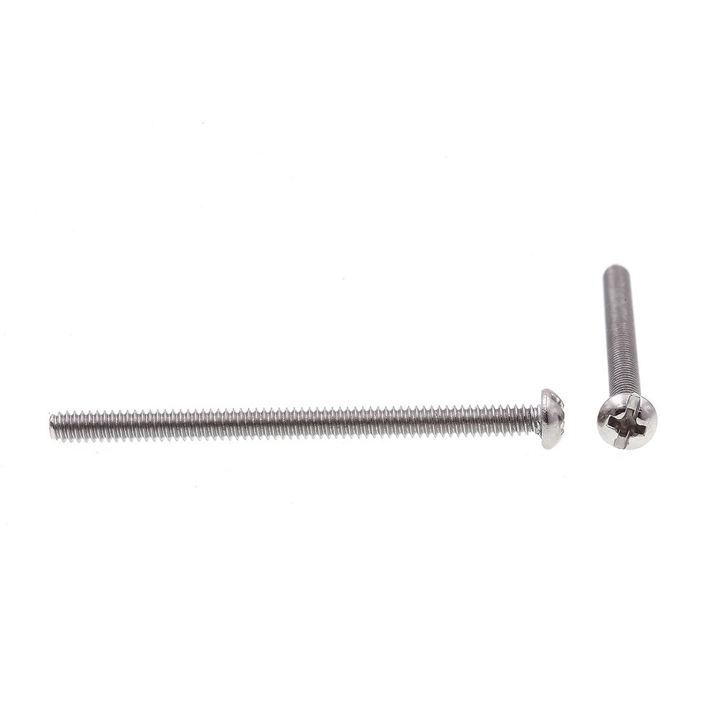 Prime-Line 9003381 Machine Screw, Round Head, Slotted/Phillips Combo, #6-32 X 2 in, Grade 18-8 Stainless Steel, Pack of 100