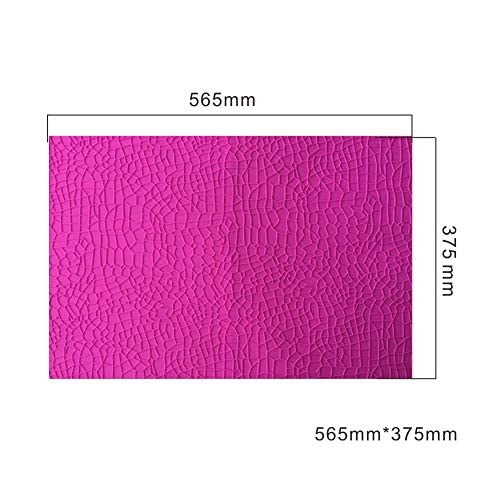 ART Kitchenware Large Size Crocodile Alligator Impression Mat Embossed Silicone Cake Lace Mat 23.6x 15.75" Fondant Cake Decorating Tools Gum Paste Molds Cake Molds Pastry Baking Tools BLM-26