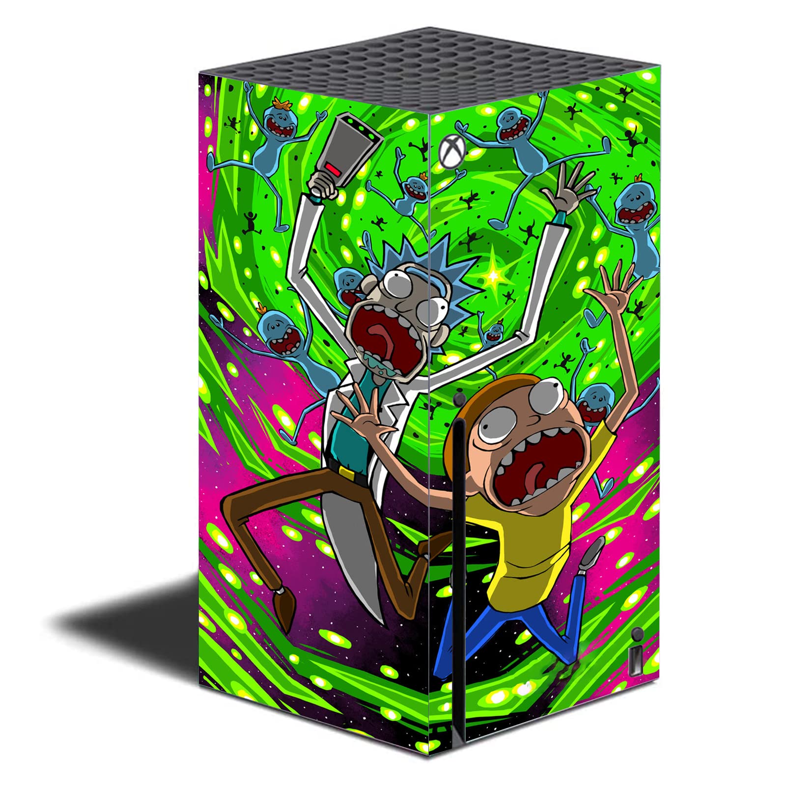 Anime X-Box Series X Skin Set,Cartoon Protector Wrap Cover Protective Faceplate Full Set Compatible with X-Box Series X Console and Controller Skins…