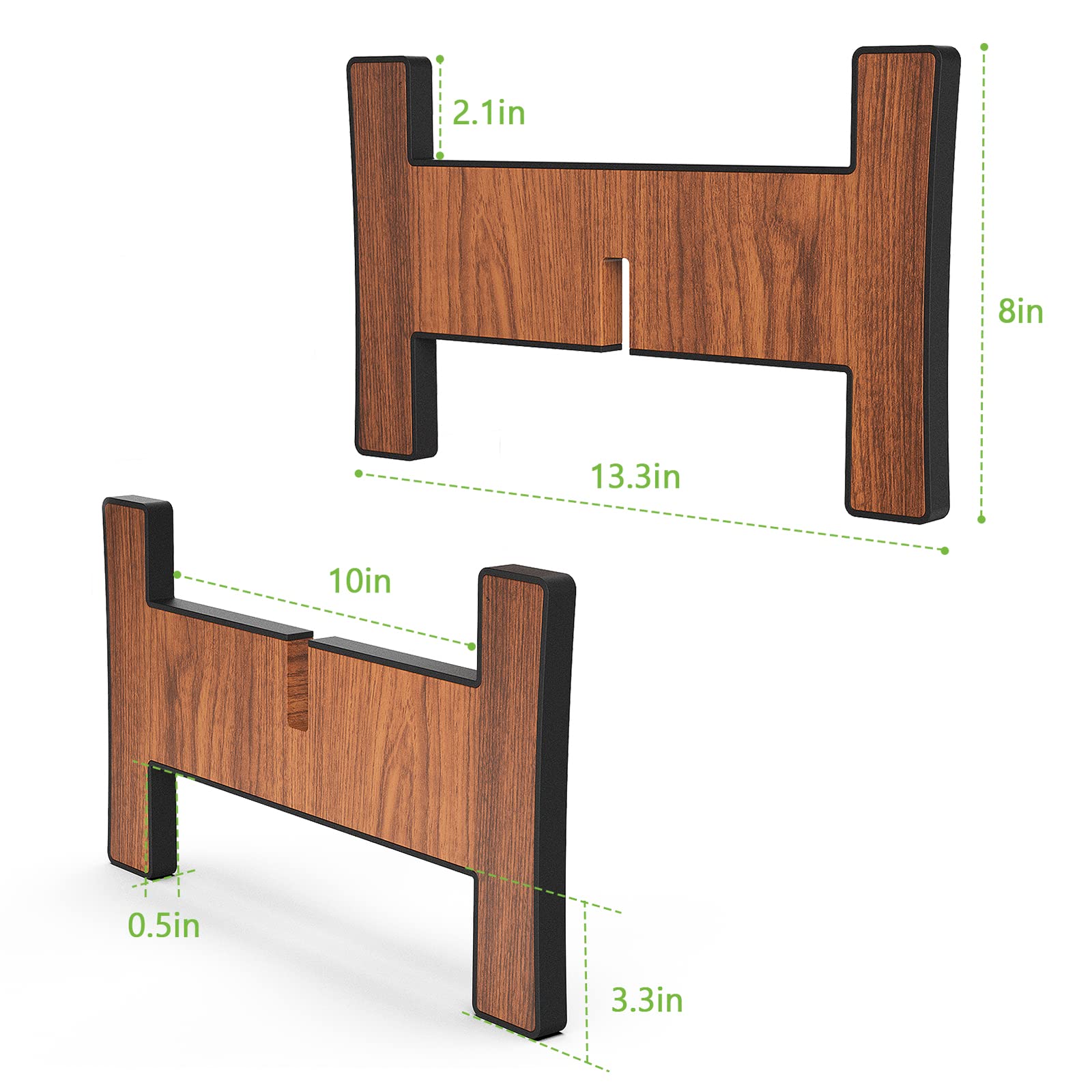 ARLX Plant Stand Indoor 2Pack 10 inch Floor Stand Wood Plant Holder for Indoor Plants
