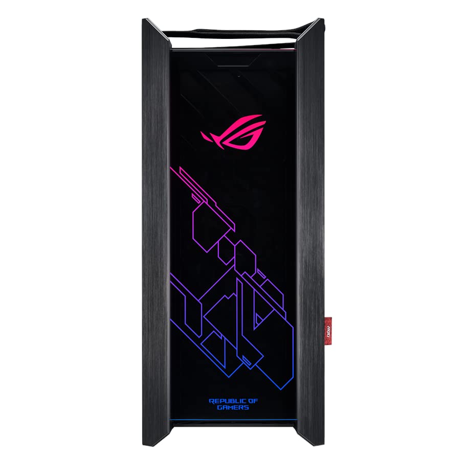 Asus ROG Strix Helios GX601 RGB Mid-Tower Computer Case for up to EATX Motherboards with USB 3.1 Front Panel, Smoked Tempered Glass, Brushed Aluminum and Steel Construction, and Four Case Fans, Black