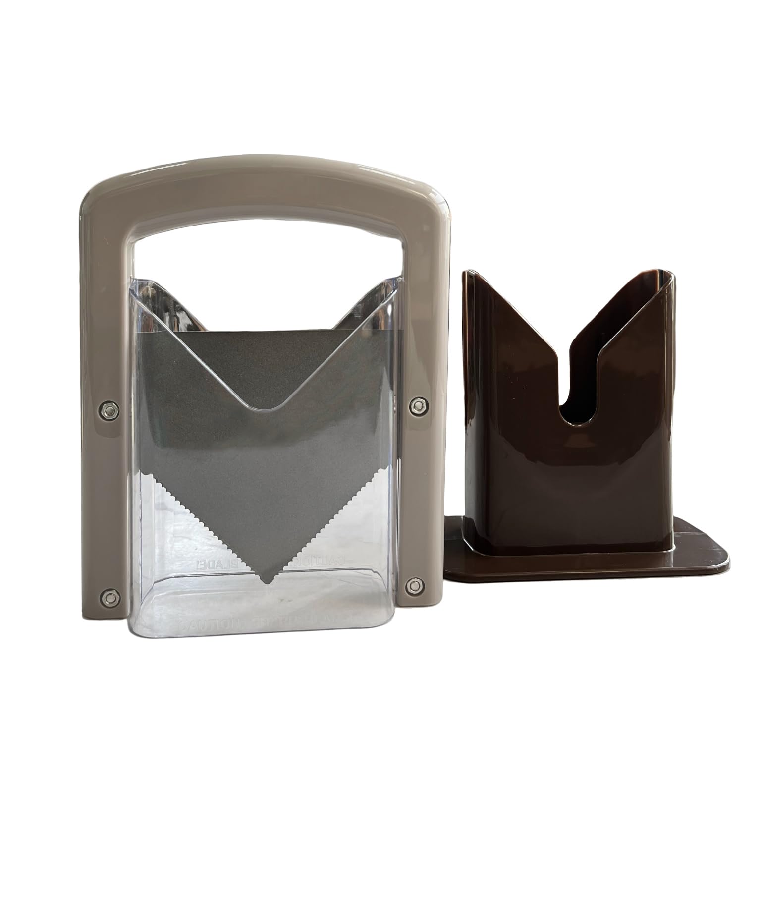 Bagel Slicer, Safety Handle, Bagel Cutter Stainless Steel (Silver)