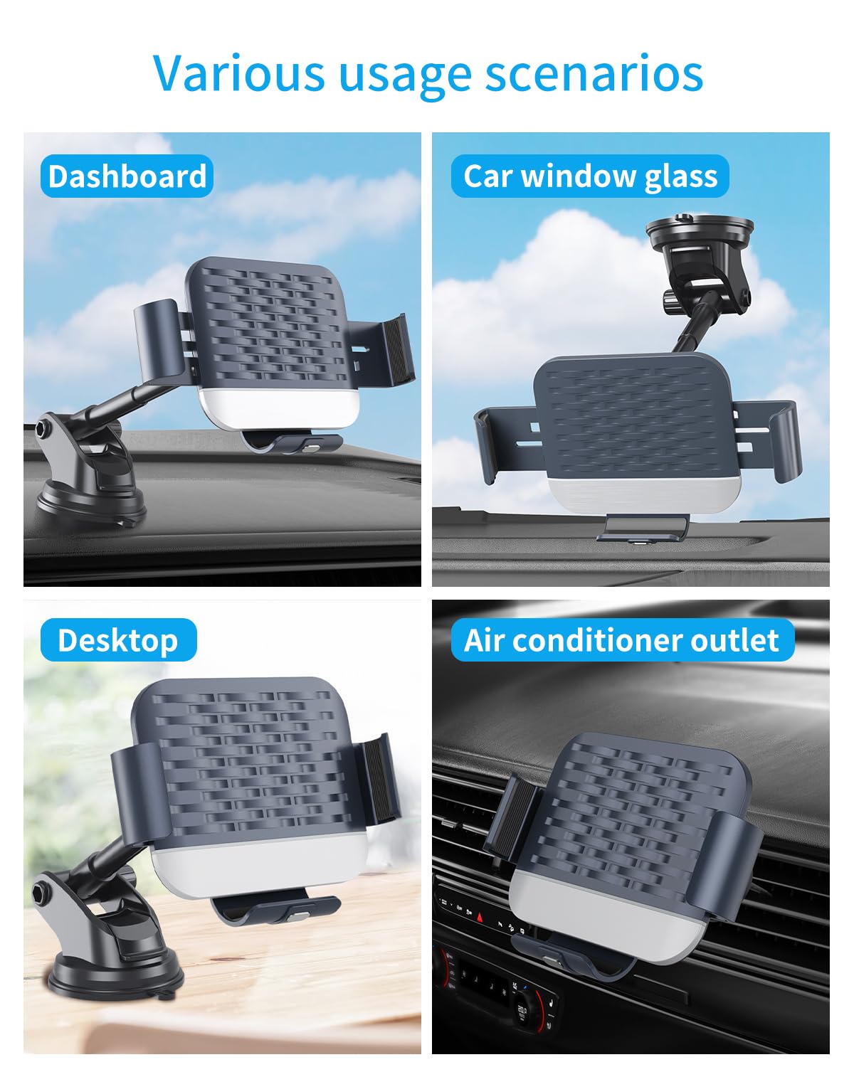 ANPULES Wireless Car Charger Mount for Google Pixel Fold, Dual Coil 15W Fast Charging Auto Clamping Car Charger for Pixel 8/ 8Pro, Dashboard Windshield Car Phone Holder for Google Pixel 7/7 Pro/6
