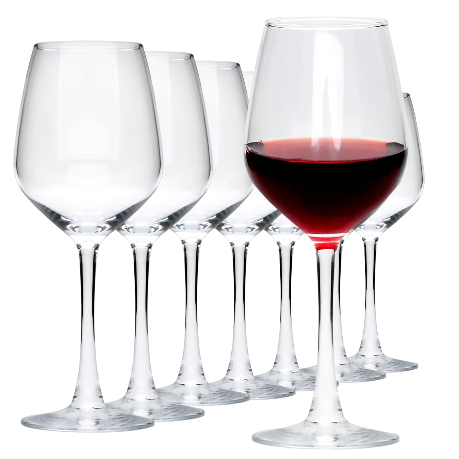 Cadamada Wine Glasses Set of 12,12oz Red Wine Glasses,for Red or White Wine, High-end Banquet, Party, Bar, Wedding, Gift (12 pcs)