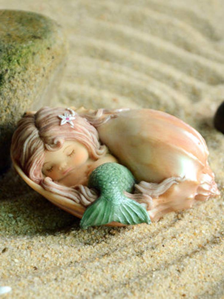 Gemmia Fairy Garden Mermaid Figurine- Praying Mermaid