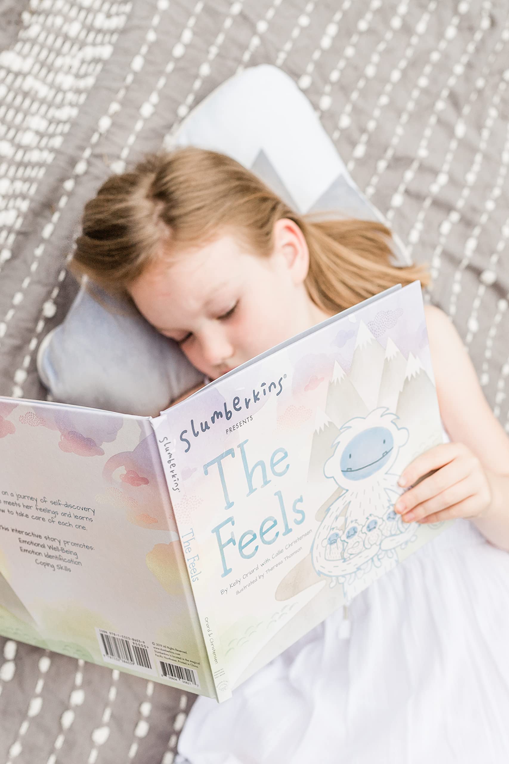 Slumberkins The Feels Set - Includes 5 Mini Feels Plush Toys, Interactive Story Book, & Slumberkins Mountain Pillow for Easy Storage - Social Emotional Tools for Ages 0+