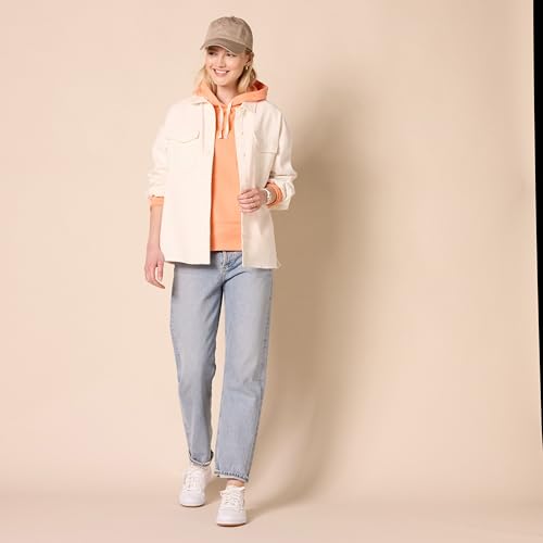 Amazon Essentials Women's Fleece Pullover Hoodie (Available in Plus Size), Melon Orange, XX-Large
