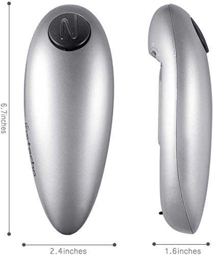AUBNICO Electric Can Opener, Restaurant Can Opener, Full - Automatic Hands Free Can Opener, Chef's Best Choice, Silver