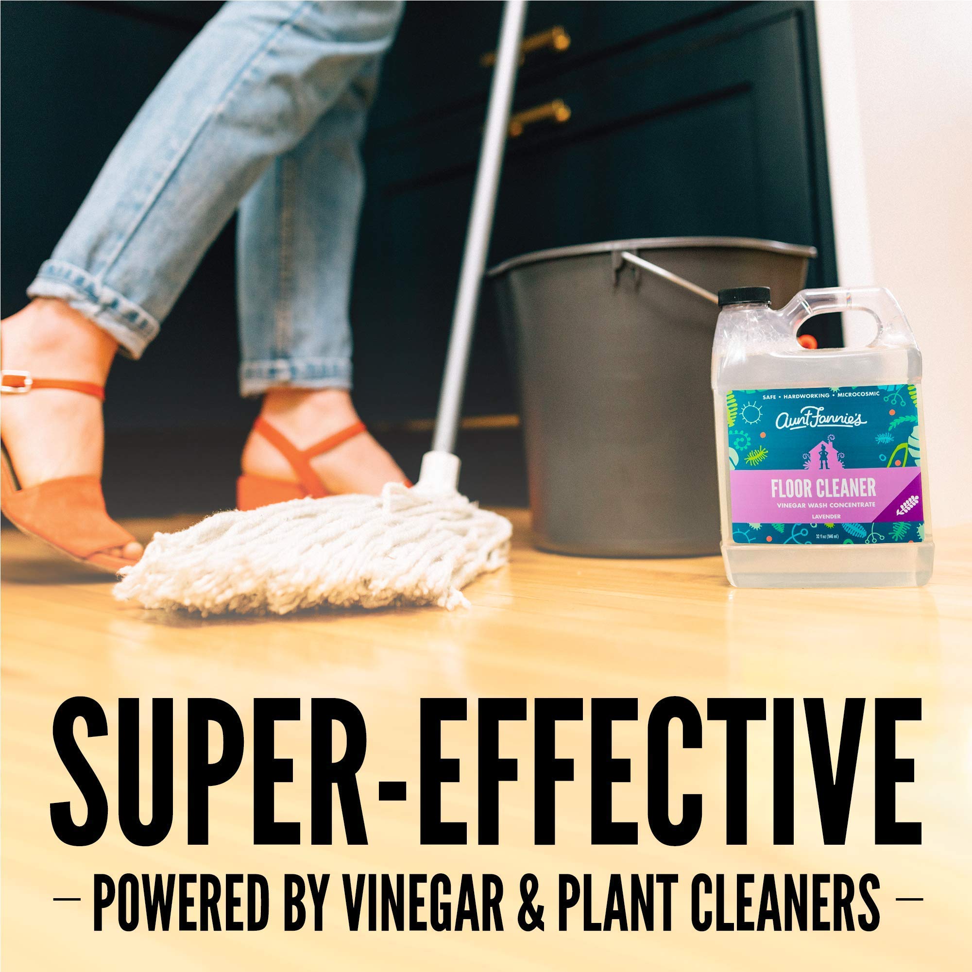 Aunt Fannie's Bundle: Floor Cleaner Vinegar Wash, Lavender + Carpet Refresher, Lavender