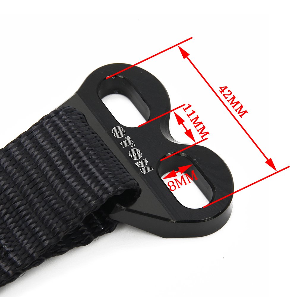 AnXin Rescue Traction Strap Pull Sling Belt Safety Accessories Universal for Most of Motorcycle Dirt Bike Pit Enduro Black