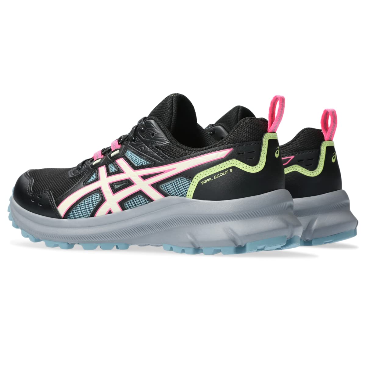 ASICS Women's Trail Scout 3 Shoes, 6.5, Black/Birch