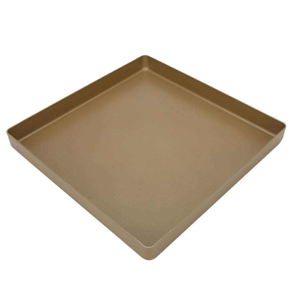 Baking Pan 28x28x3cm Gold Aluminum Alloy Square Shape Non Stick Baking Tray Bread Pizza Tray Cookie Sheet Baking Tool