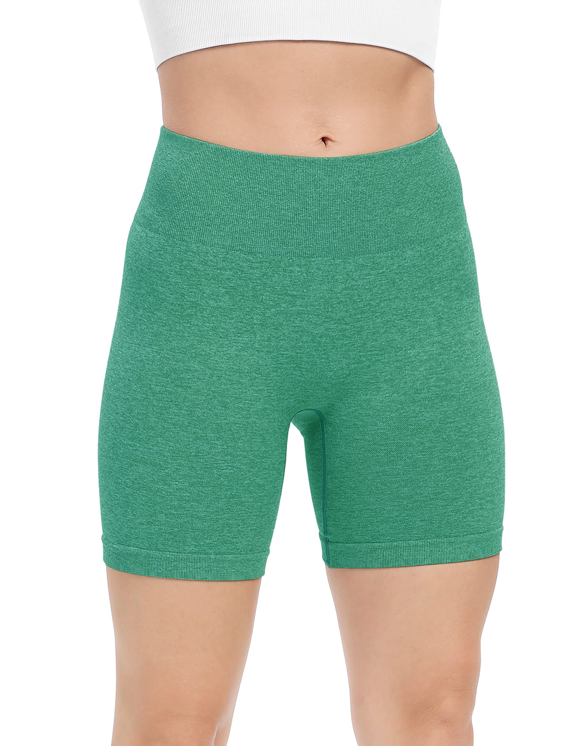 BAYDI 3 Piece Workout Shorts for Womens Athletic Seamless High Waist Gym Grey Leggings