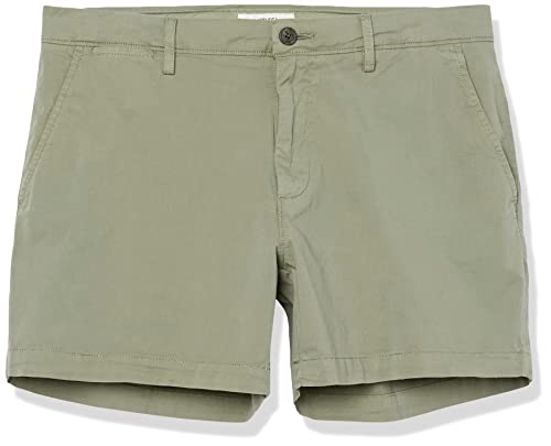 Amazon Essentials Men's Slim-Fit 5" Flat-Front Comfort Stretch Chino Short (Previously Goodthreads), Light Military Green, 30