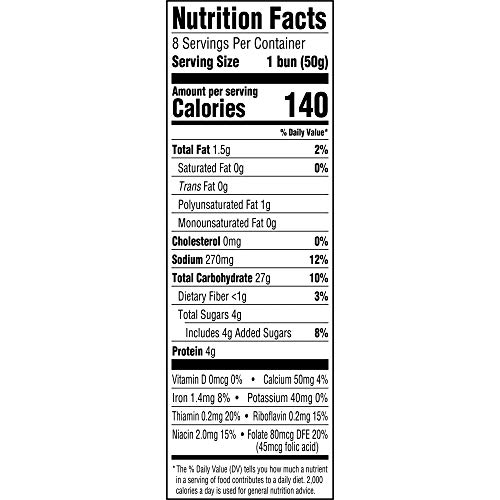 Ball Park Hot Dog Buns, 14oz, 8 count (Pack of 1)