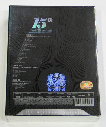 SHINHWA 15th Anniversary Concert The Legend Continues DVD + Photobook