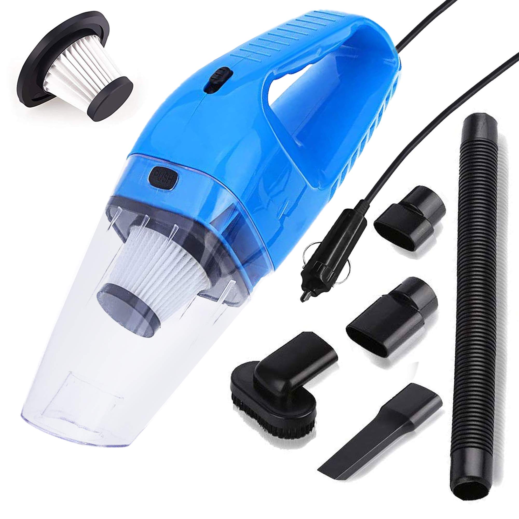 Baseland Cordless Handheld Vacuum, Portable Car Vacuum Cleaner, Upgraded Rechargeable Vacuum for Household and Car Cleaning,with 2 Kinds of USB and Socket Charging Line.