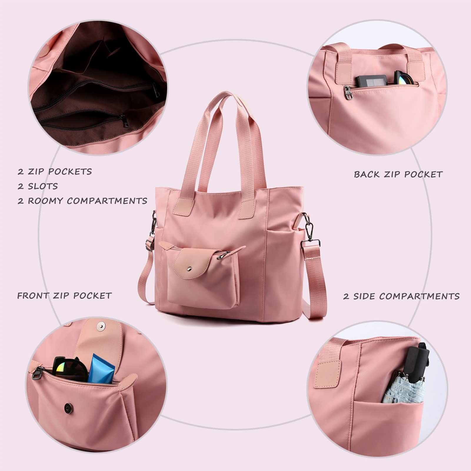 goldwheat Tote Bag for women Shoulder Handbag Waterproof Shoulder Purse