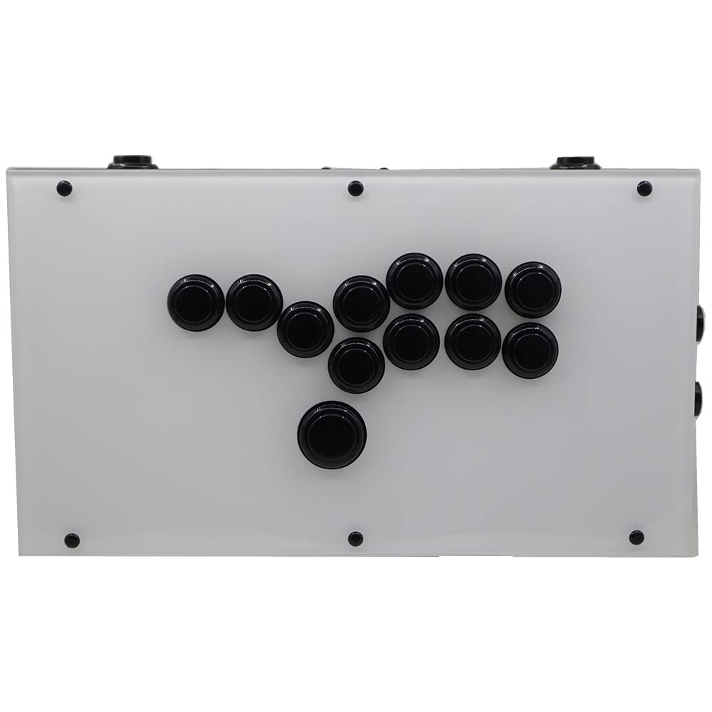 FightBox RAC-J800B-PS-B All Buttons Leverless-Style Arcade Joystick Fight Stick Game Controller For PS4/PS3/PC Sanwa OBSF-24 30