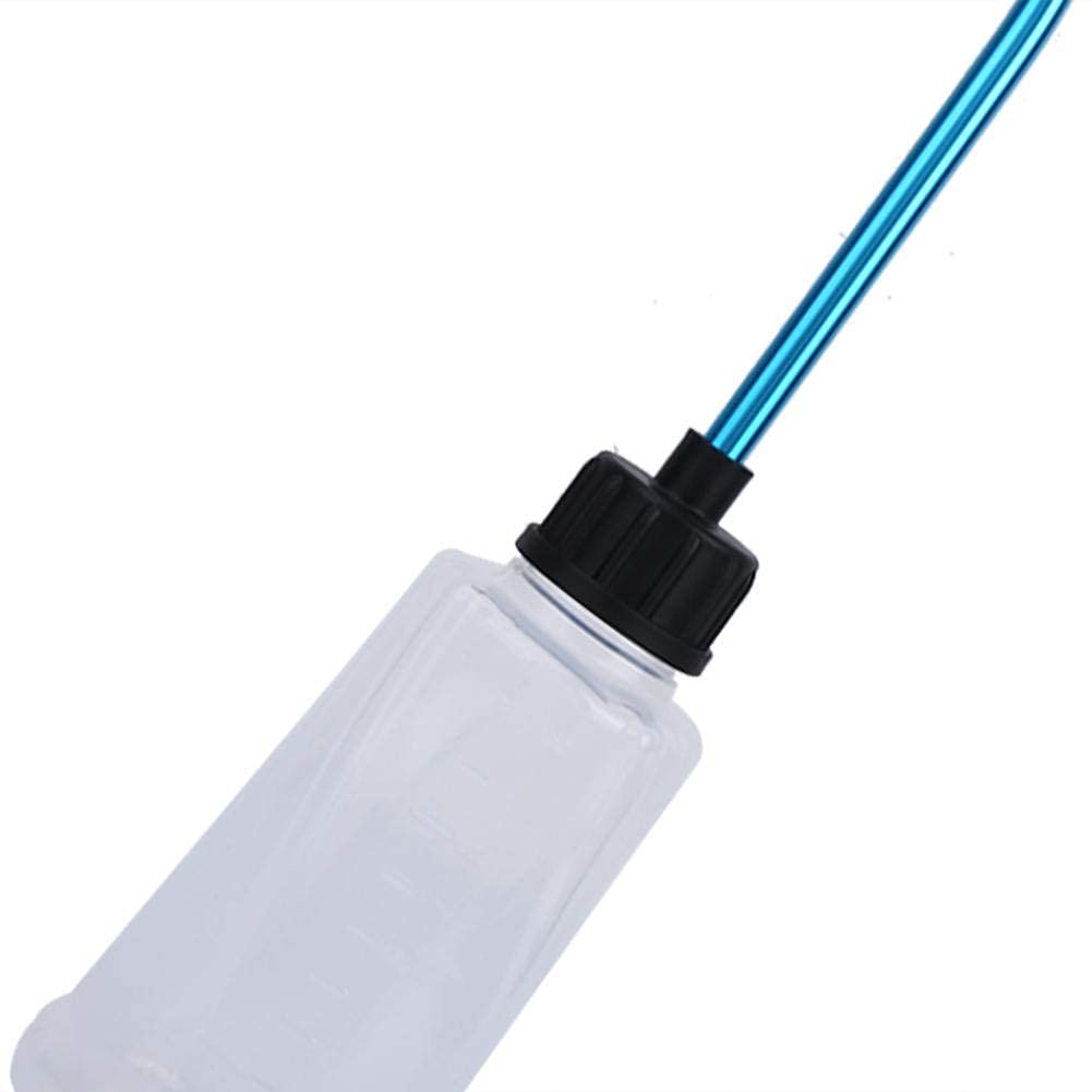 Fuel Filler Bottle, 250ML Universal RC Car Accessory Nitro Engine Fuel Filler Bottle with Aluminum Alloy Bottle Straw for RC Model Car White Fuel Bottle