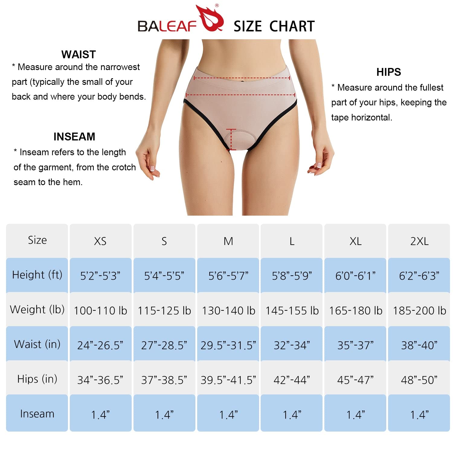 BALEAF Women's Cycling Underwear Padded Bike Shorts Padding Spin Biker Briefs Biking Gear Pink Size M