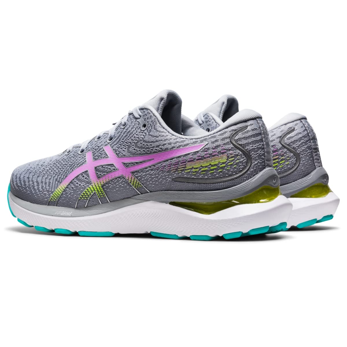 ASICS Women's Gel-Cumulus 24 Running Shoes, 5.5, Piedmont Grey/Lavender Glow