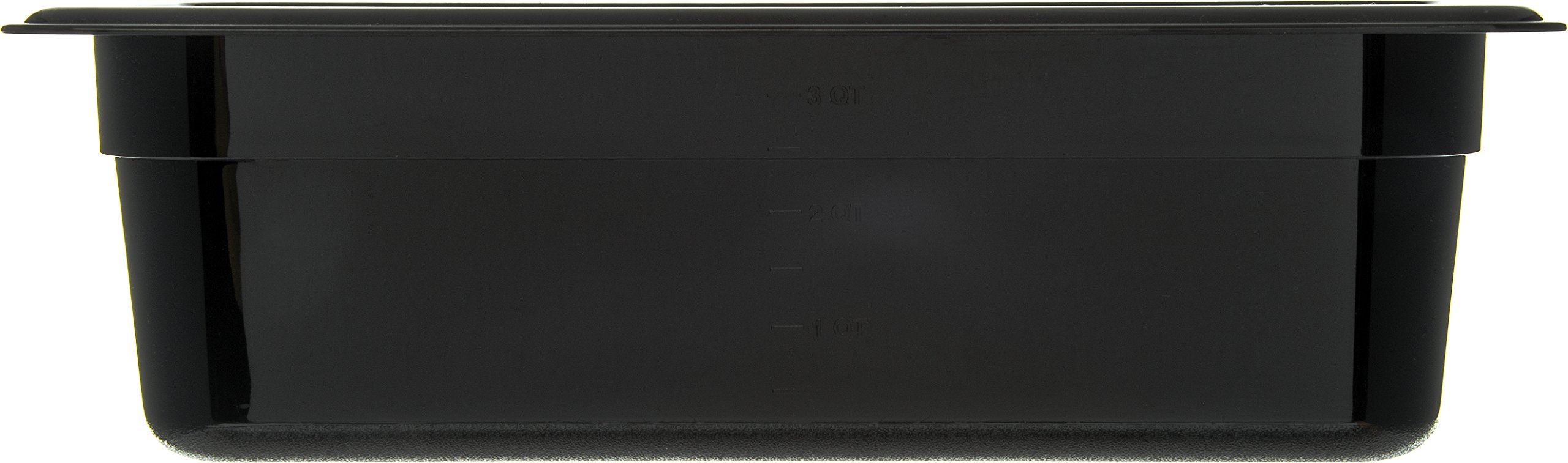 Carlisle FoodService Products 3086103 StorPlus High Heat Food Pan, 4" Deep, Third Size, Black