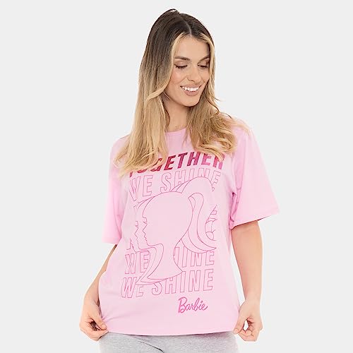 Barbie T Shirt Women Cotton Ladies Tshirt | Womens Summer Clothes | Pink XXL