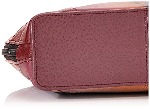 Anna by Anuschka Leather Small Multi Compartment Zip-Around Organizer, Retro Elephant
