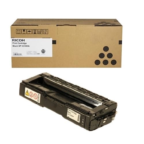 Ricoh 406475 (SP C310HA) Toner Cartridge Black 1 Pack in Retail Packaging