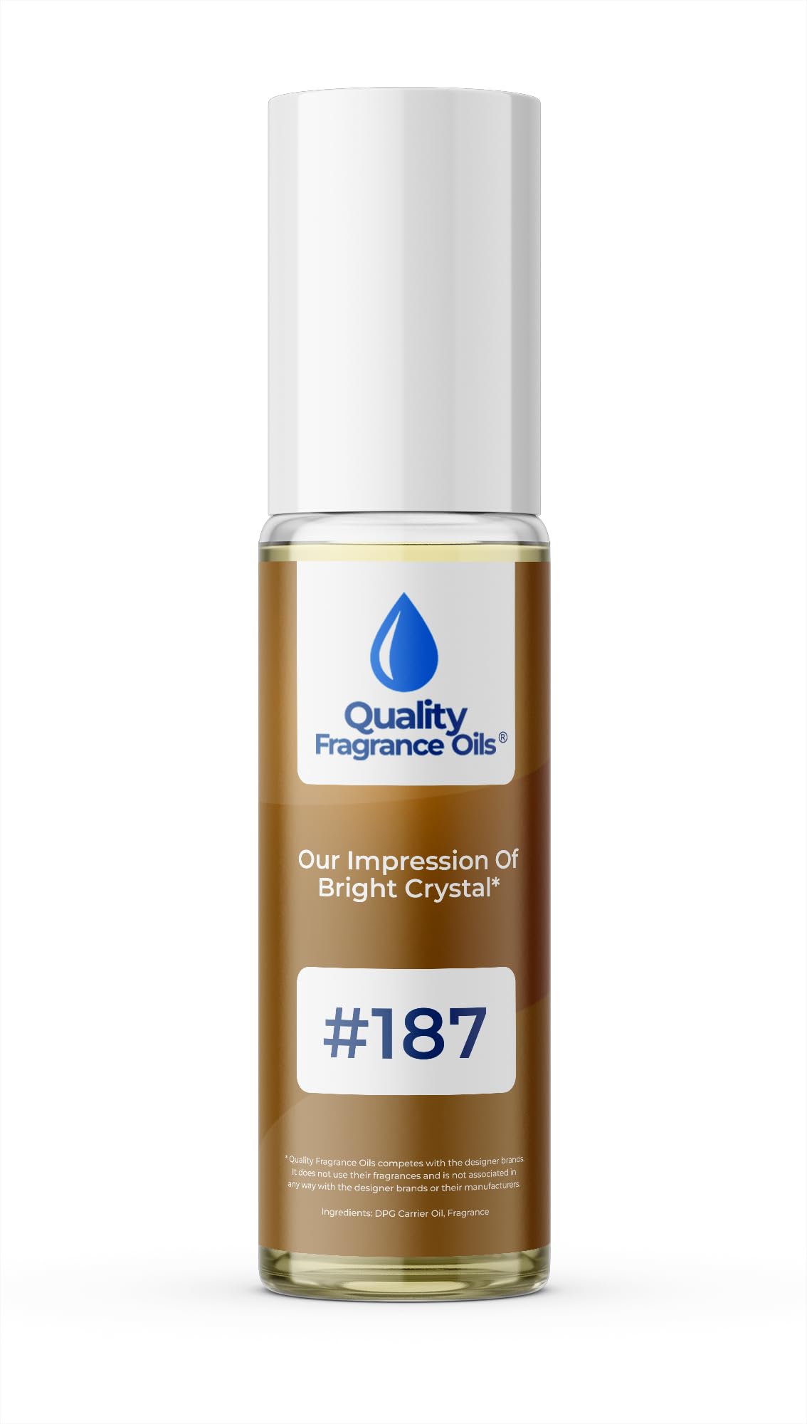 Quality Fragrance Oils' Impression #187, Inspired by Bright Crystal for Women (10ml Roll On)