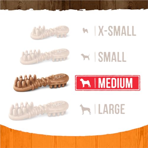 Merrick Fresh Kisses Natural Dental Chews, Treats Infused with Pumpkin and Cinnamon for Medium Dogs 25-50 Lbs - 8.1 oz. Pouch