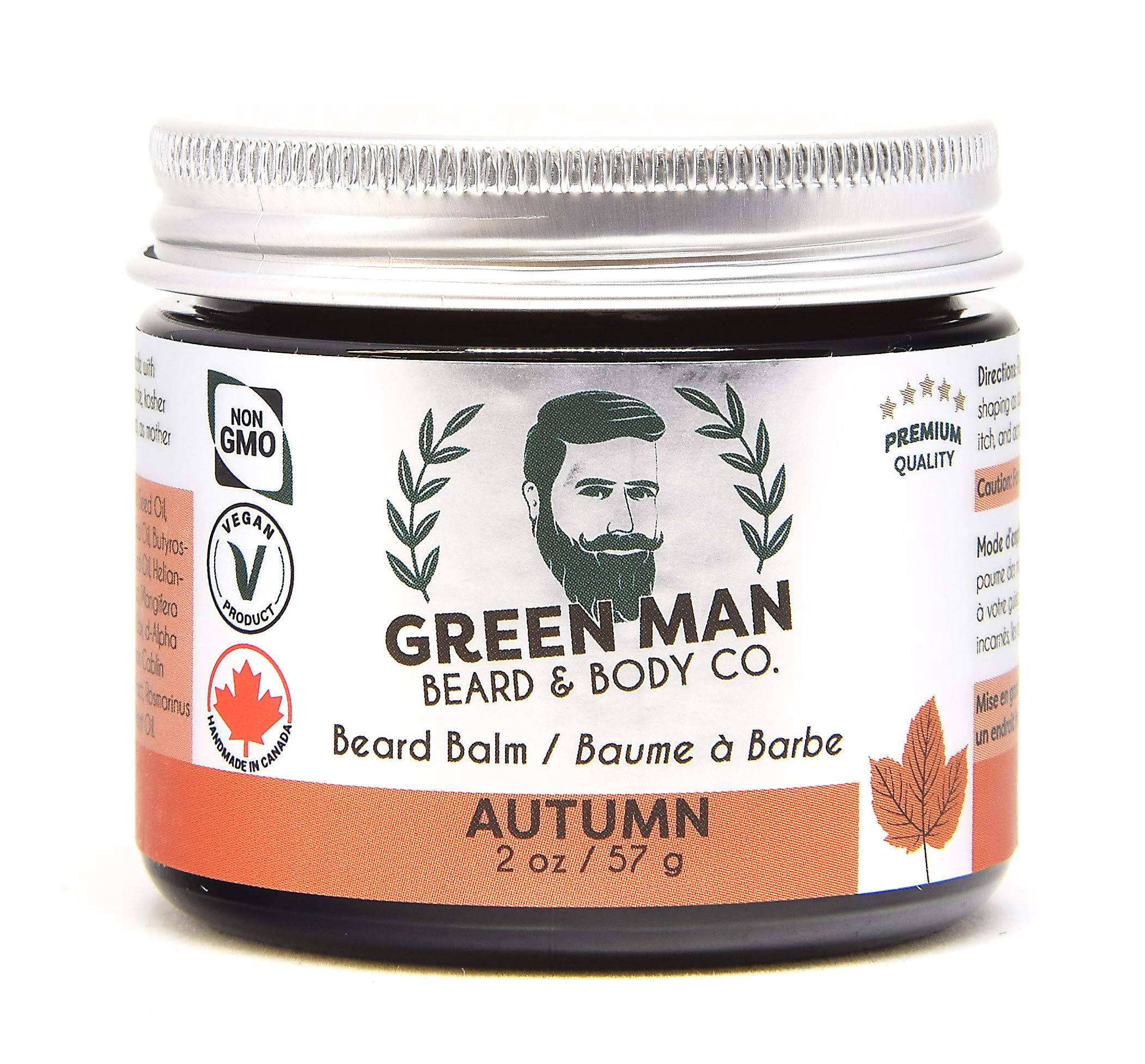 Balm & Leave-In Conditioner | Extremely Smooth | Protect & Grow Your Beard | 100% Natural Plant-Based Non-GMO Zero Fillers | Autumn, Scented with Essential Oils