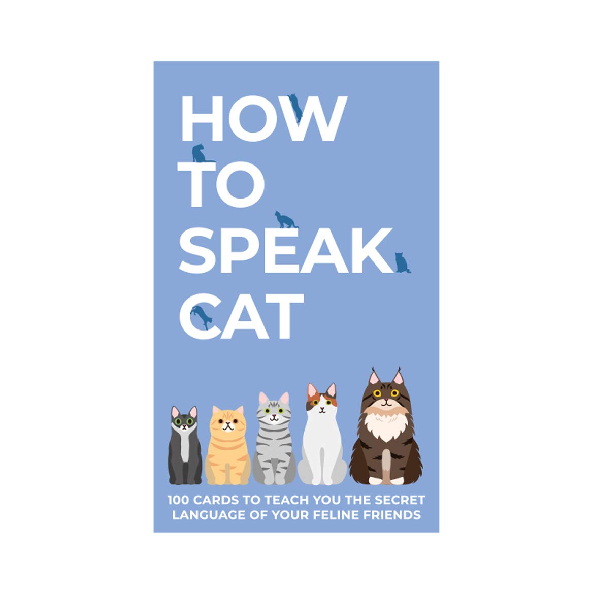 Gift Republic How To Speak Cat 100 Cards Fun Gift for Cat Lovers Learn What Your Kitten is Saying Cat Behaviour Guidance Cards Kitty Feline Language