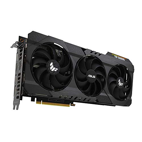 ASUS TUF Gaming NVIDIA GeForce RTX 3060 Ti OC Edition Graphics Card (PCIe 4.0, 8GB GDDR6, HDMI 2.1 , DisplayPort 1.4a, Dual Ball Fan Bearings, Military-Grade Certification, GPU Tweak II), Black