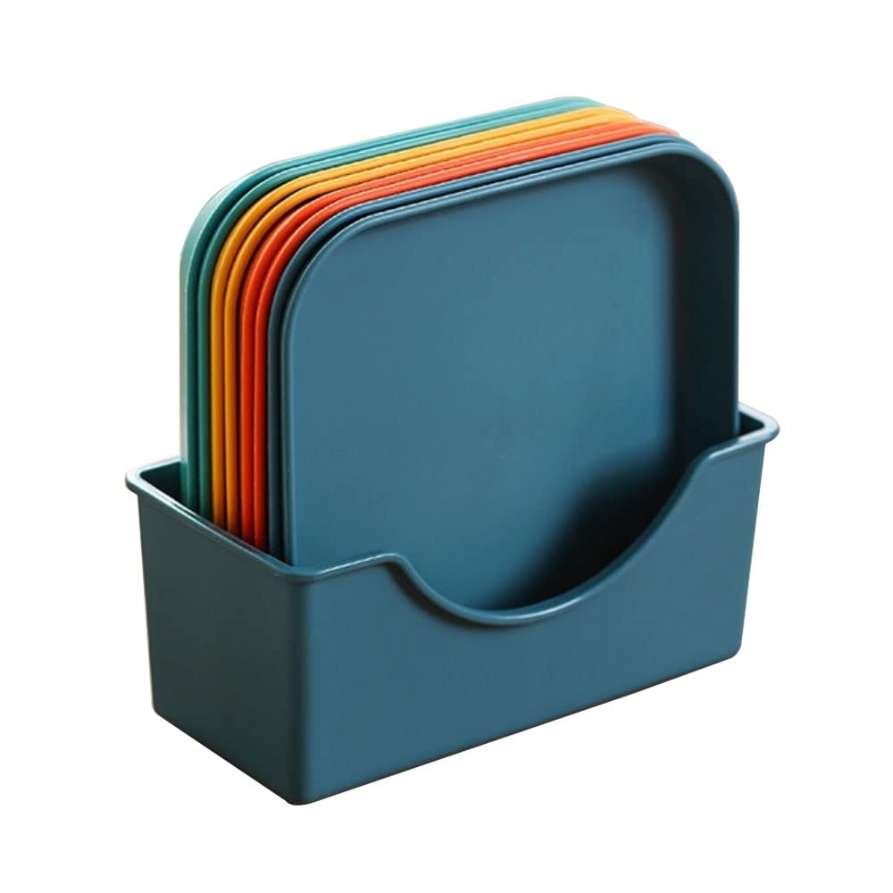 BAOSHILI Spit Bone Dish Household Food Grade 6 Inch Table Garbage Plate Snack Dessert Fruit Cake Dish Creative Home Kitchen storage tray (Square)