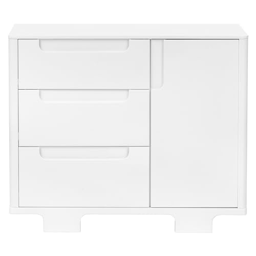 Babyletto Yuzu 3-Drawer Dresser in White, Greenguard Gold Certified