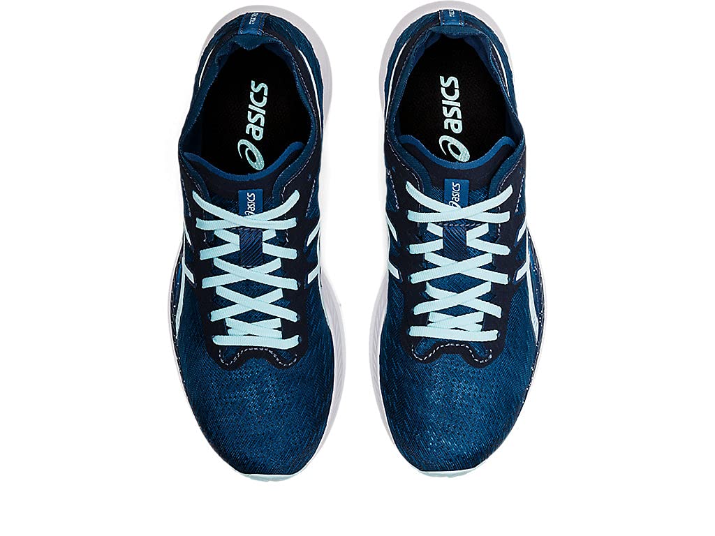 ASICS Women's Magic Speed Running Shoes, 8.5, MAKO Blue/Clear Blue
