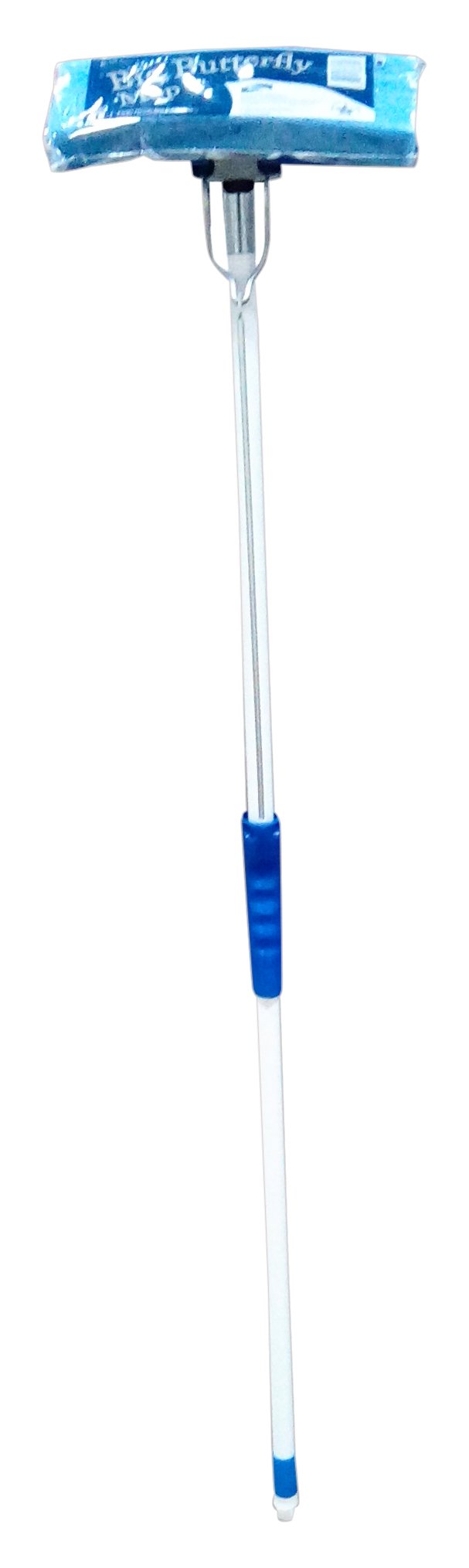Miller's Creek MLE619315 Butterfly Mop, 9.88" x 1.13" Sponge Head, 47" x 0.88" Handle, Squeeze-Action, color may vary