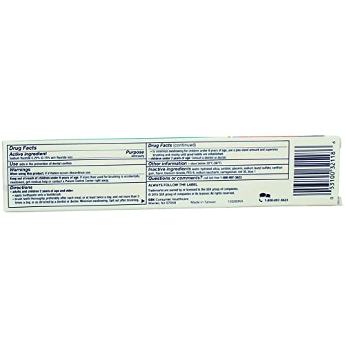 Aqua Fresh Cavity Protection Fluoride Toothpaste Cool Mint -5.6 Ounce (Pack of 2)
