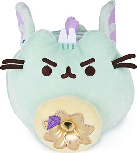 GUND Pusheen Dragonsheen Donut Log Plushed Stuffed Animal Cat, 9.5"