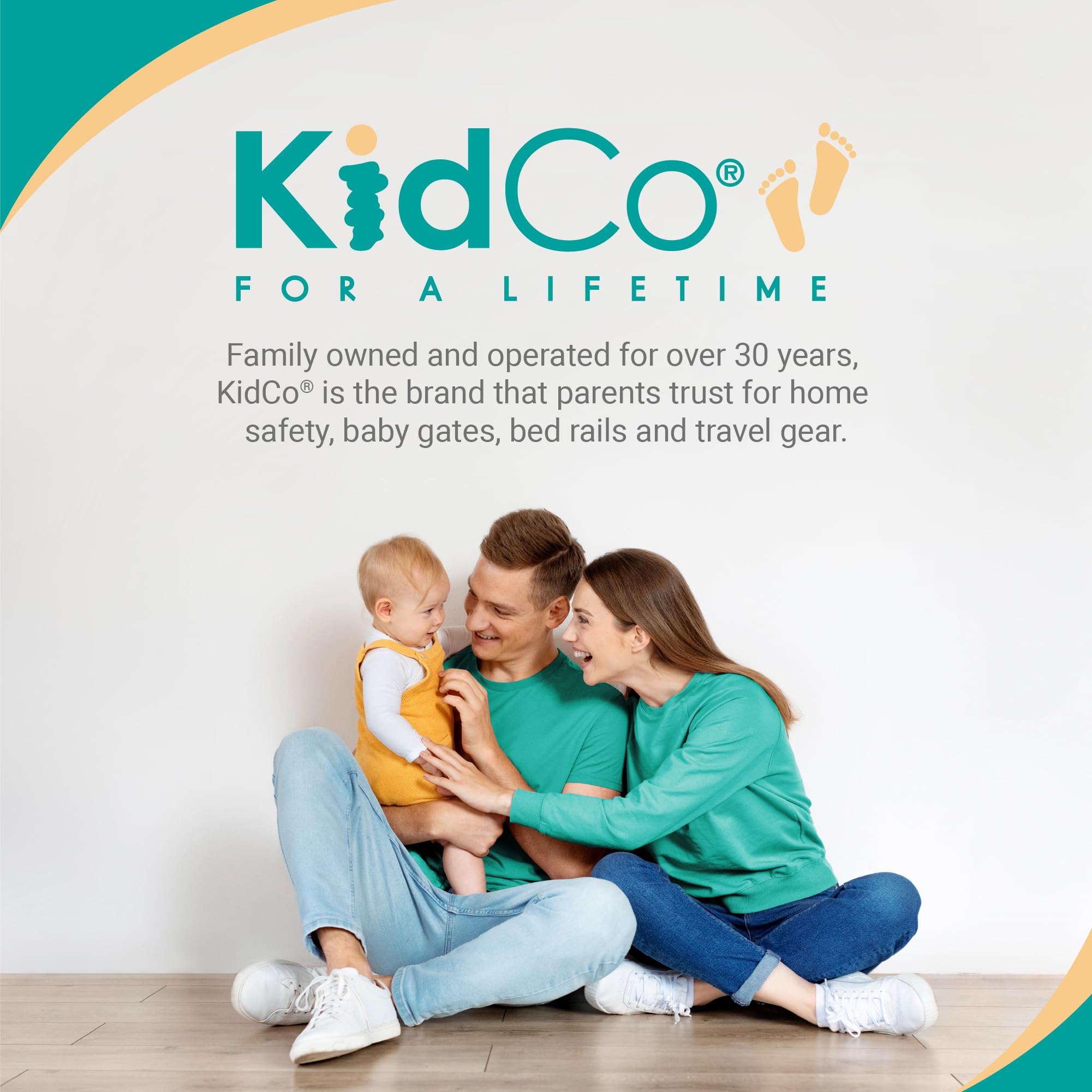 KidCo - Custom Fit Auto Closing ConfigureGate Baby Gate with with 30 Inch Door Section, Baby Fence, Safety Gate (Black)