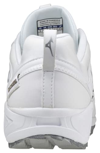 Mizuno Men's Ambition 2 All Surface Turf Shoe, White, 12