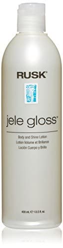 RUSK Designer Collection Jele Gloss Body and Shine Lotion, 13.5 Oz, Light-Hold Styling Lotion that Refines, Shines, and Gives Body to Hair, Adds Hold, Control, and Sheen