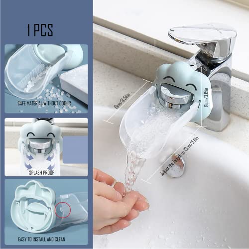 Amoretti Sonnet Kids Sink Faucet Extender - Reach The Sink Easily with The Silicone Faucet Extender.