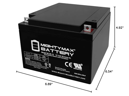 ML26-12 12V 26AH SLA Rechargeable Battery/Flame Retardant