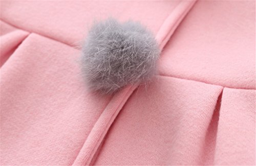 MINKIDFASHION Baby Girls Winter Autumn Cotton Warm Jacket Coat (2T, Pink)