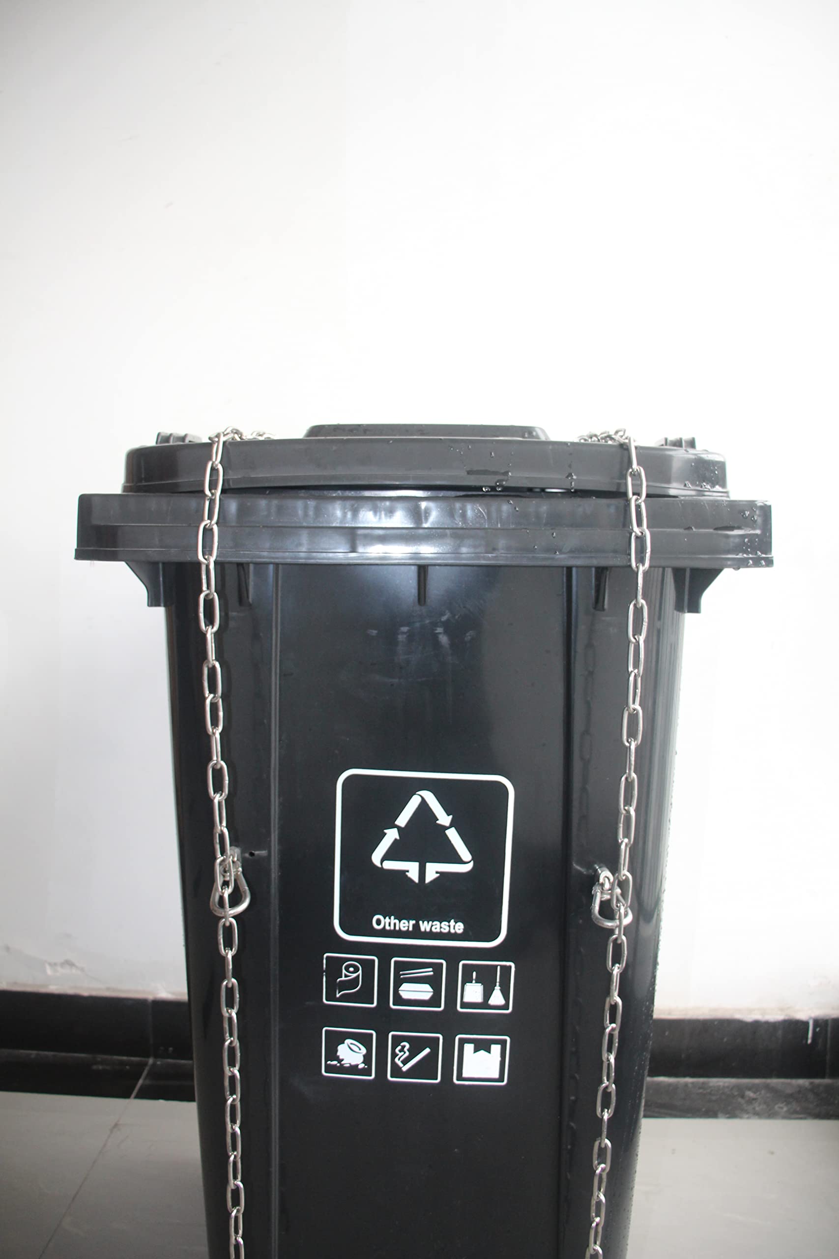 NEMCUHE Garbage Can Security Strap, Drilling Required, Keep Lid Closed