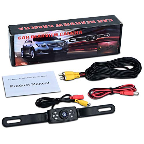Backup Camera for Car Rear View, Lychee HD Night Vision Reversing Camera 7 LED Waterproof 120° Wide View