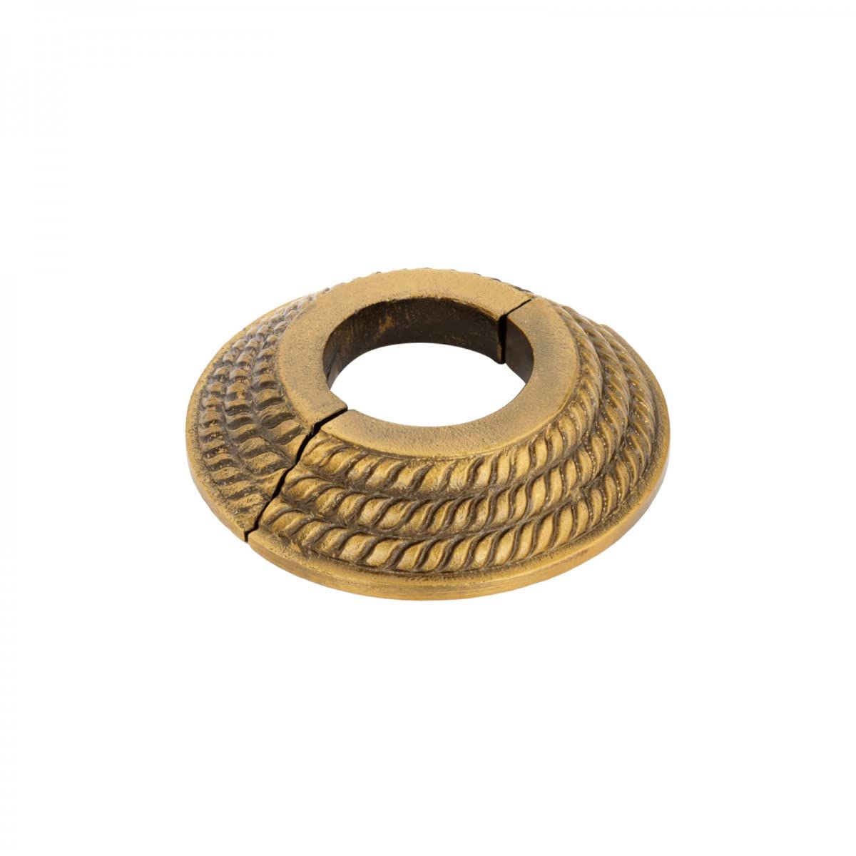 Renovators Supply Manufacturing Aluminum Escutcheon Plate 3.13" OD Escutcheon Lacquered Antique Gold Finish Radiator Flange